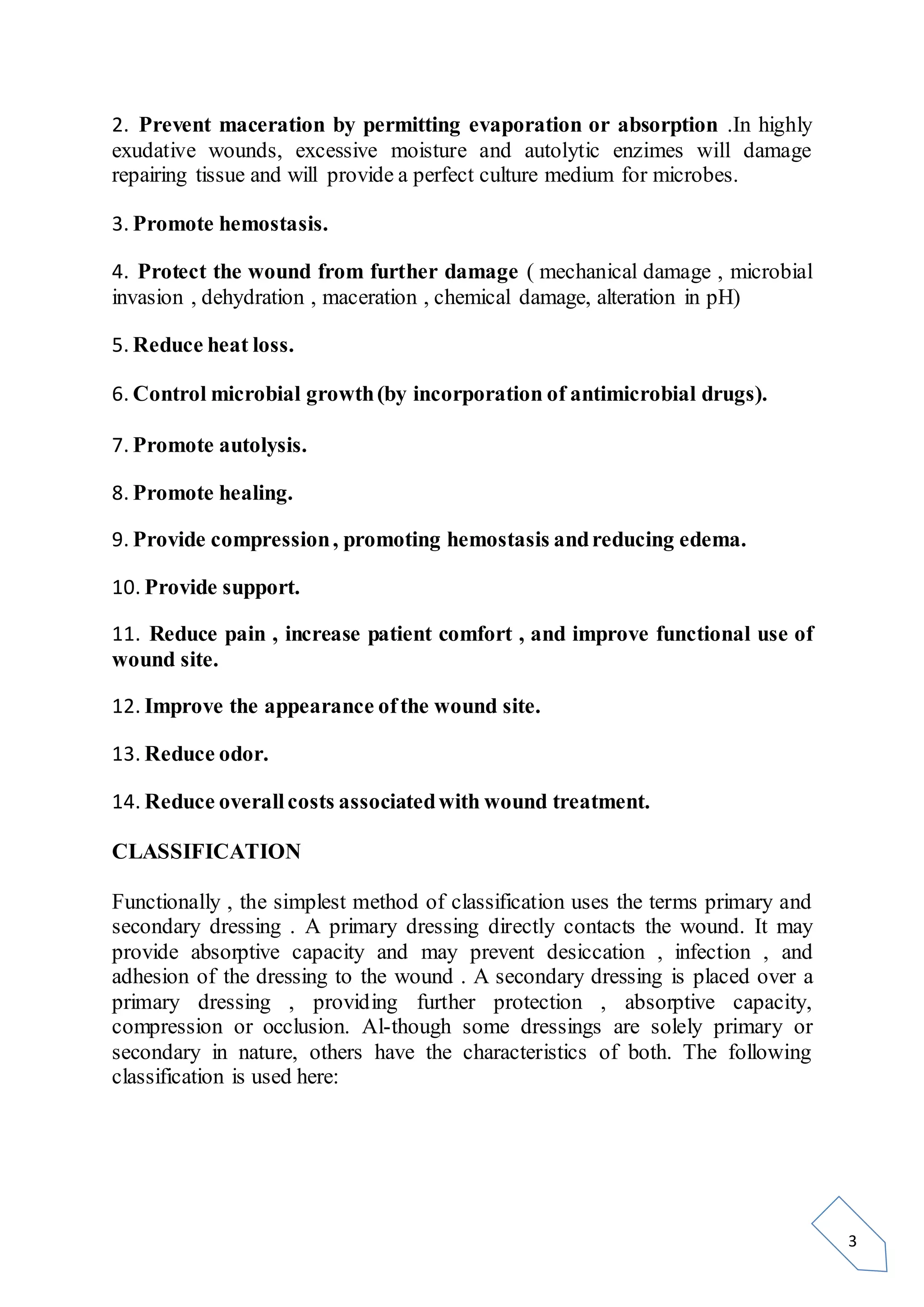Surgical & fibres dressing | DOCX