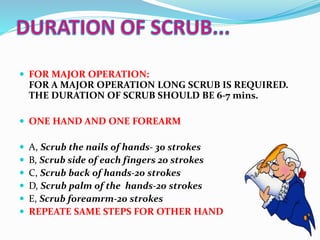Surgical hand scrub | PPTX