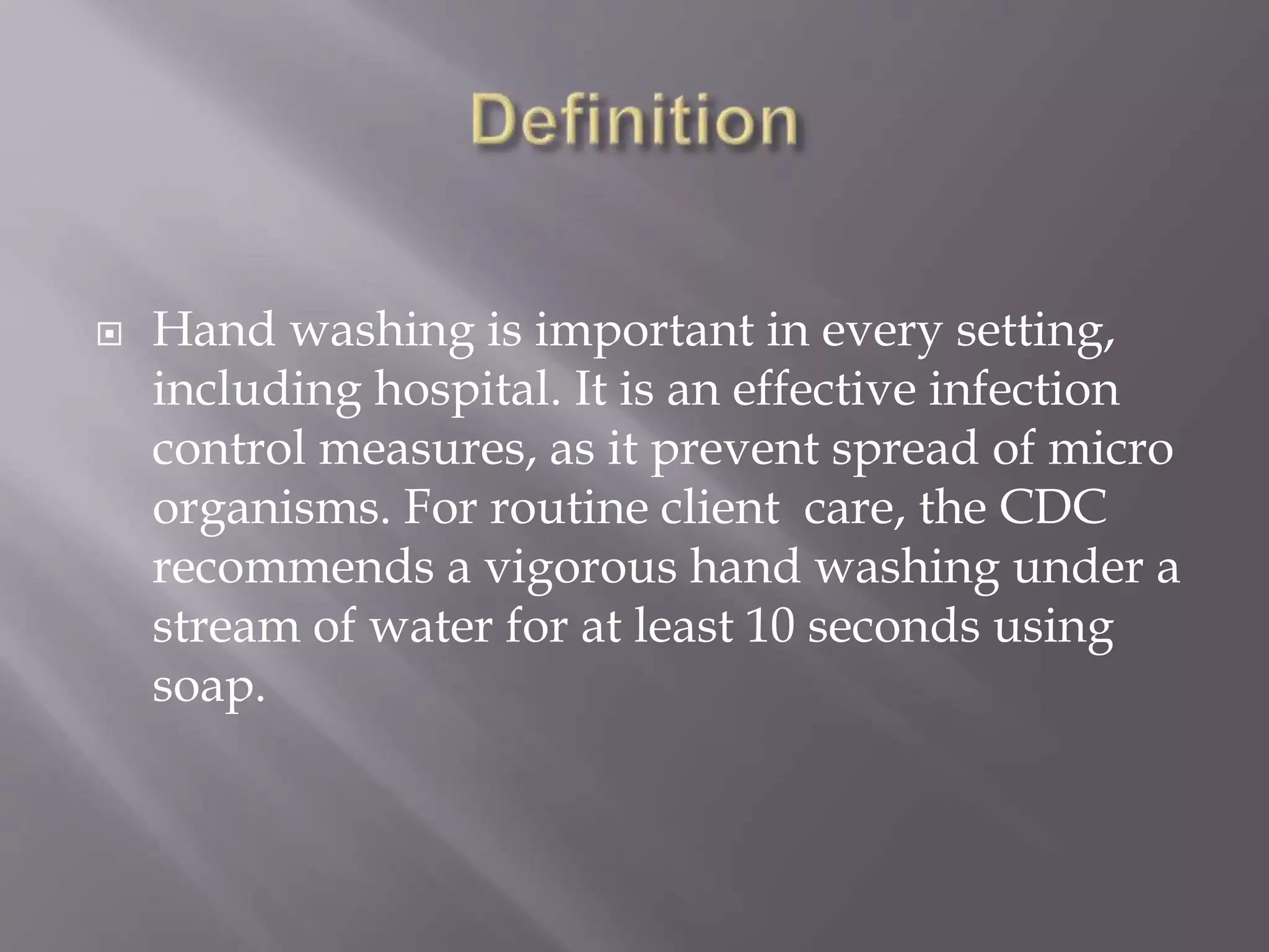 Surgical hand washing | PPTX