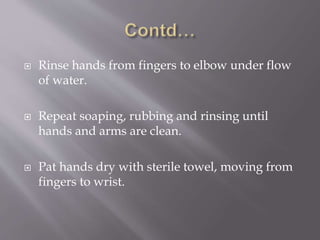 Surgical hand washing | PPTX