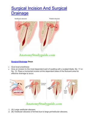 Surgical Incision And Drainage | PDF