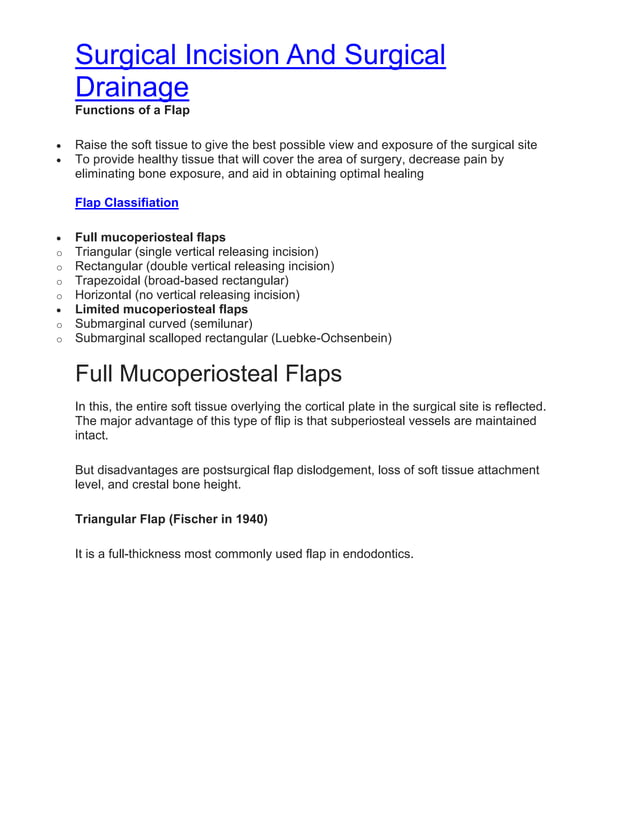 Surgical Incision And Drainage | PDF | Dental Health | Diseases and ...