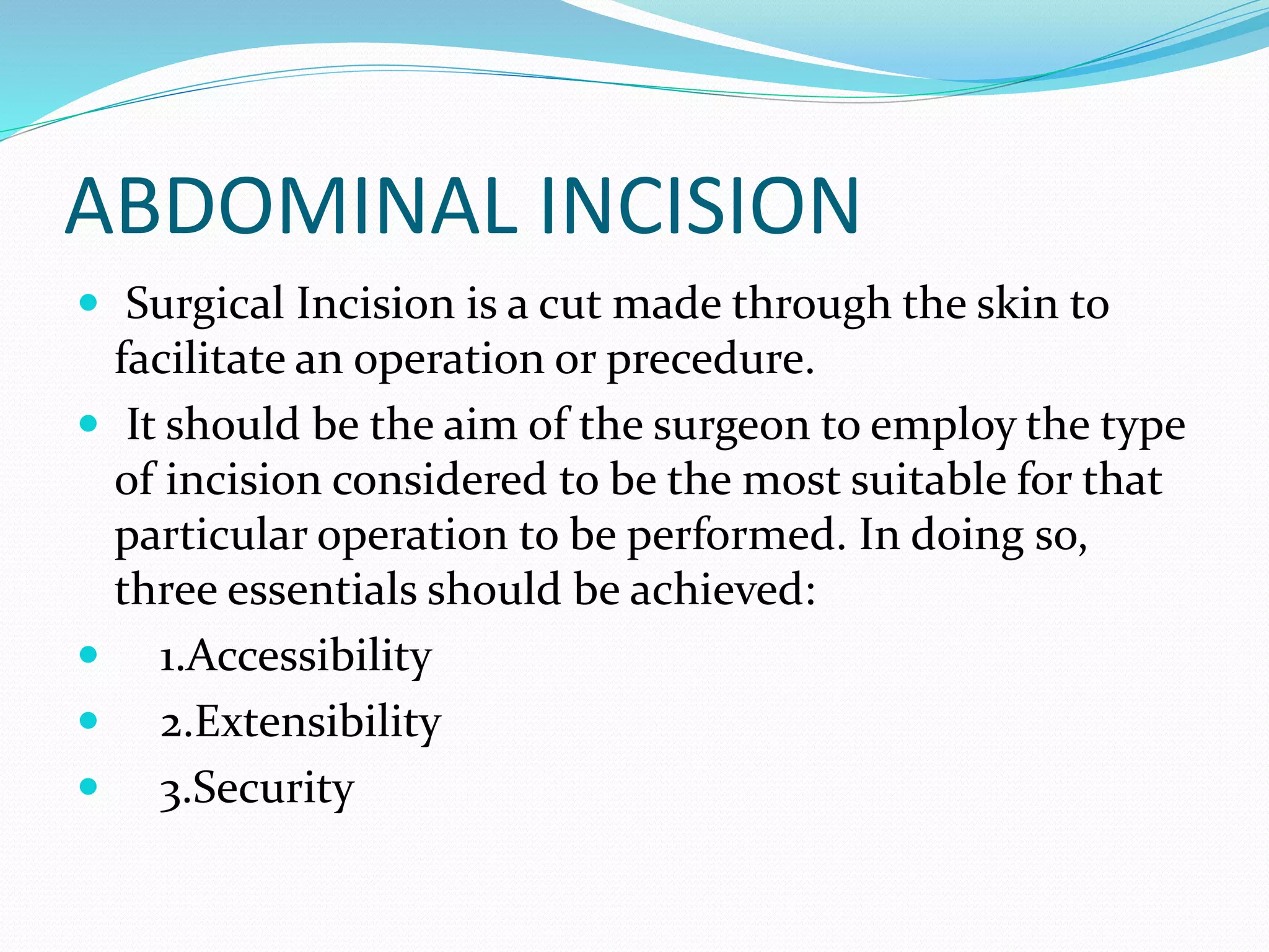 skin incisions | PPTX