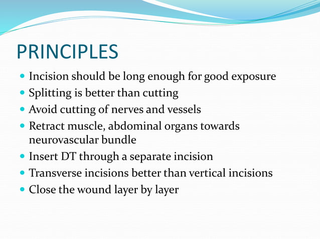 skin incisions | PPTX | Death, Injury, or Military Conflict | Sensitive ...