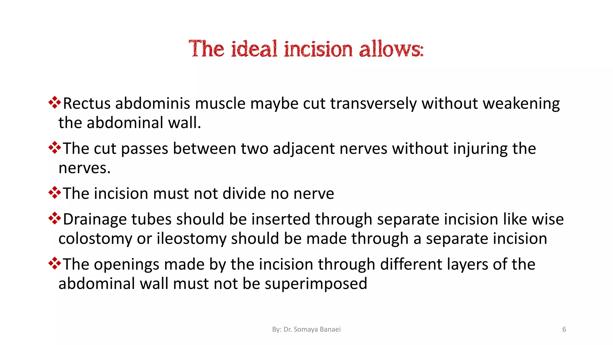 Surgical incisions | PDF