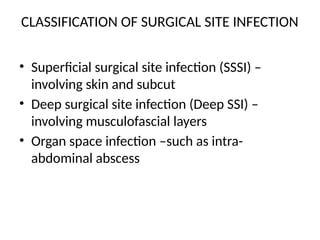 SURGICAL INFECTIONs.pptx and preventions | PPT