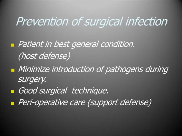 Surgical infections | PPTX