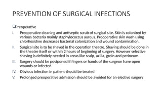 SURGICAL INFECTIONS, surgical site..pptx