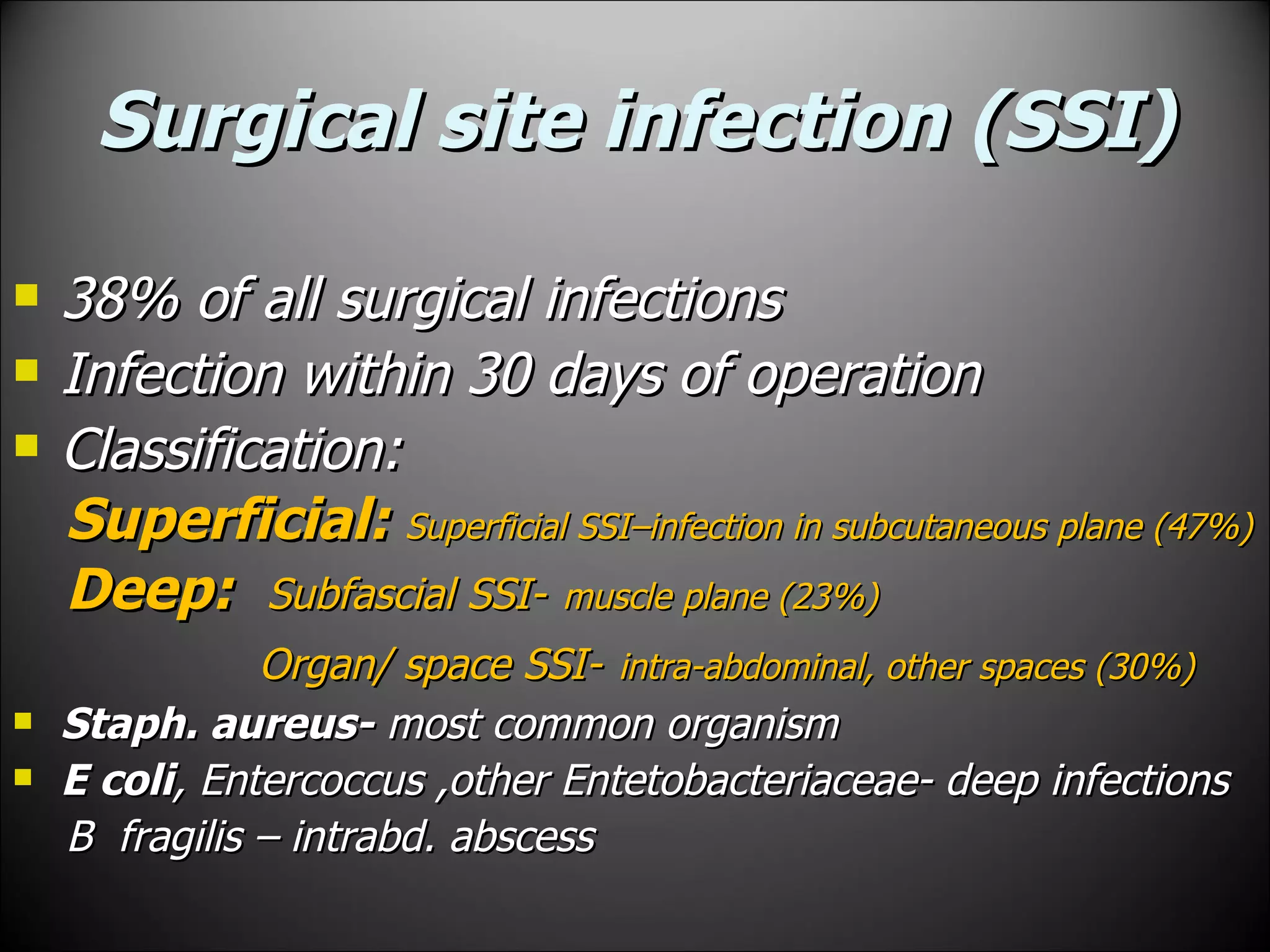 Surgical Infections | PPT