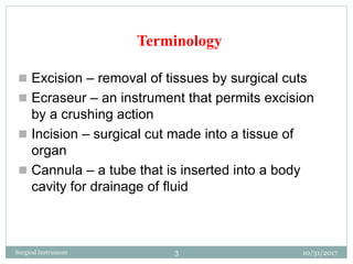 Surgical instruments | PPT