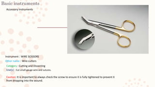 Surgical instruments based on Surgical Instrumentation: An Interactive ...