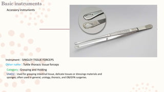 Surgical instruments based on Surgical Instrumentation: An Interactive ...