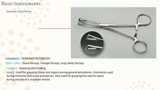 Surgical instruments based on Surgical Instrumentation: An Interactive ...