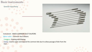 Surgical instruments based on Surgical Instrumentation: An Interactive ...