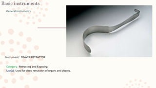 Surgical instruments based on Surgical Instrumentation: An Interactive ...