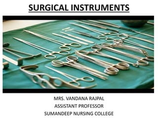 Surgical instruments | PPTX