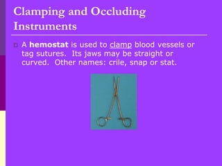 Surgical Instruments used in the hospital.ppt