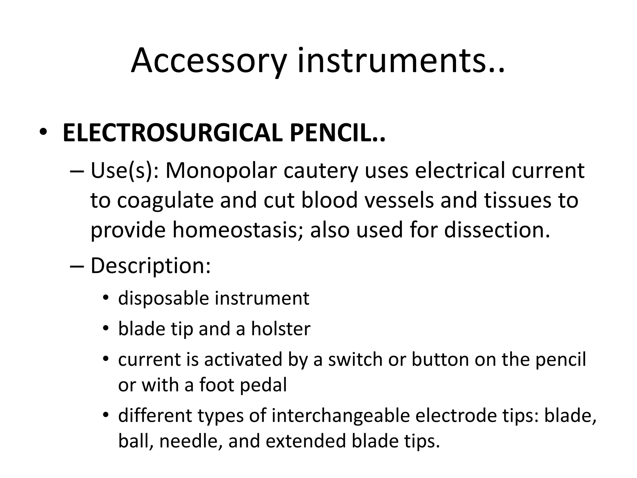 Surgical instruments I | PPTX
