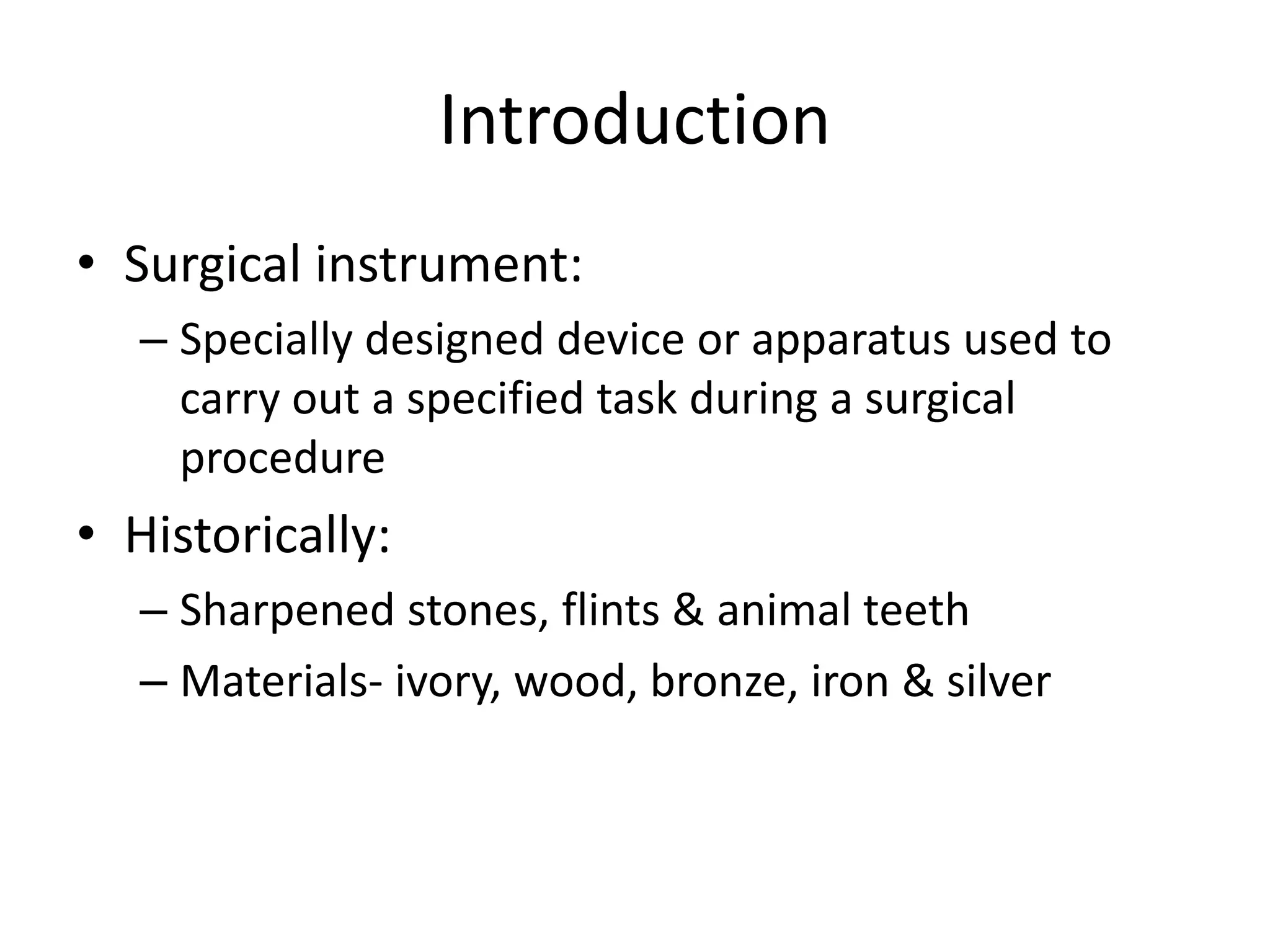 Surgical instruments I | PPTX