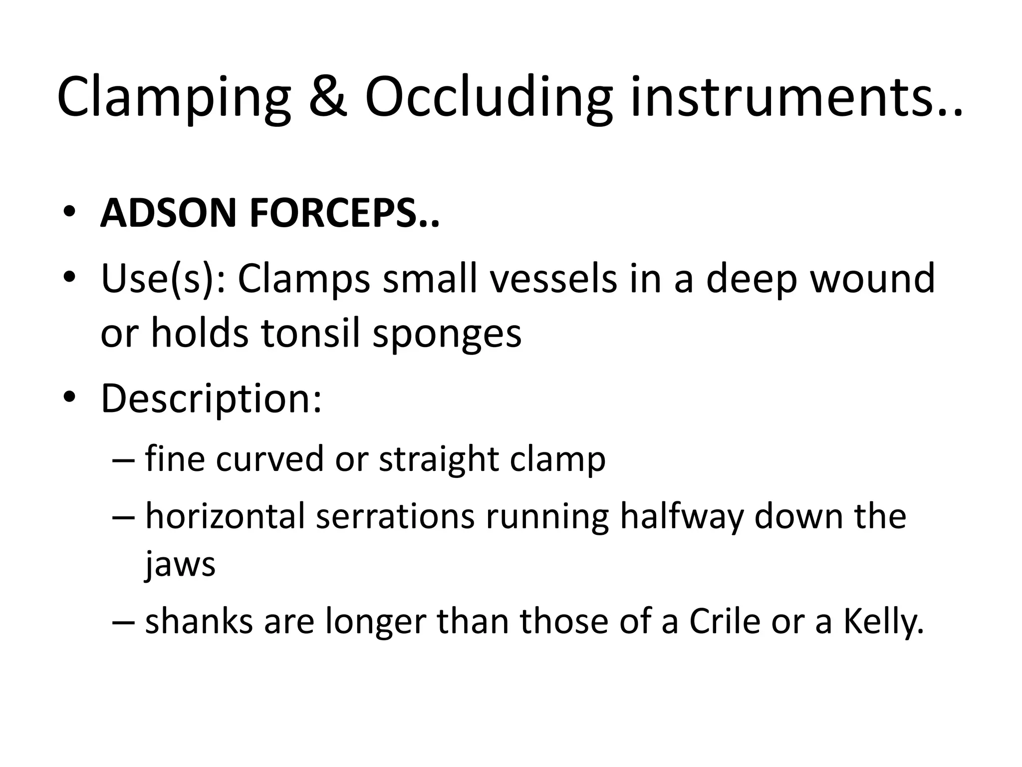 Surgical instruments I | PPTX