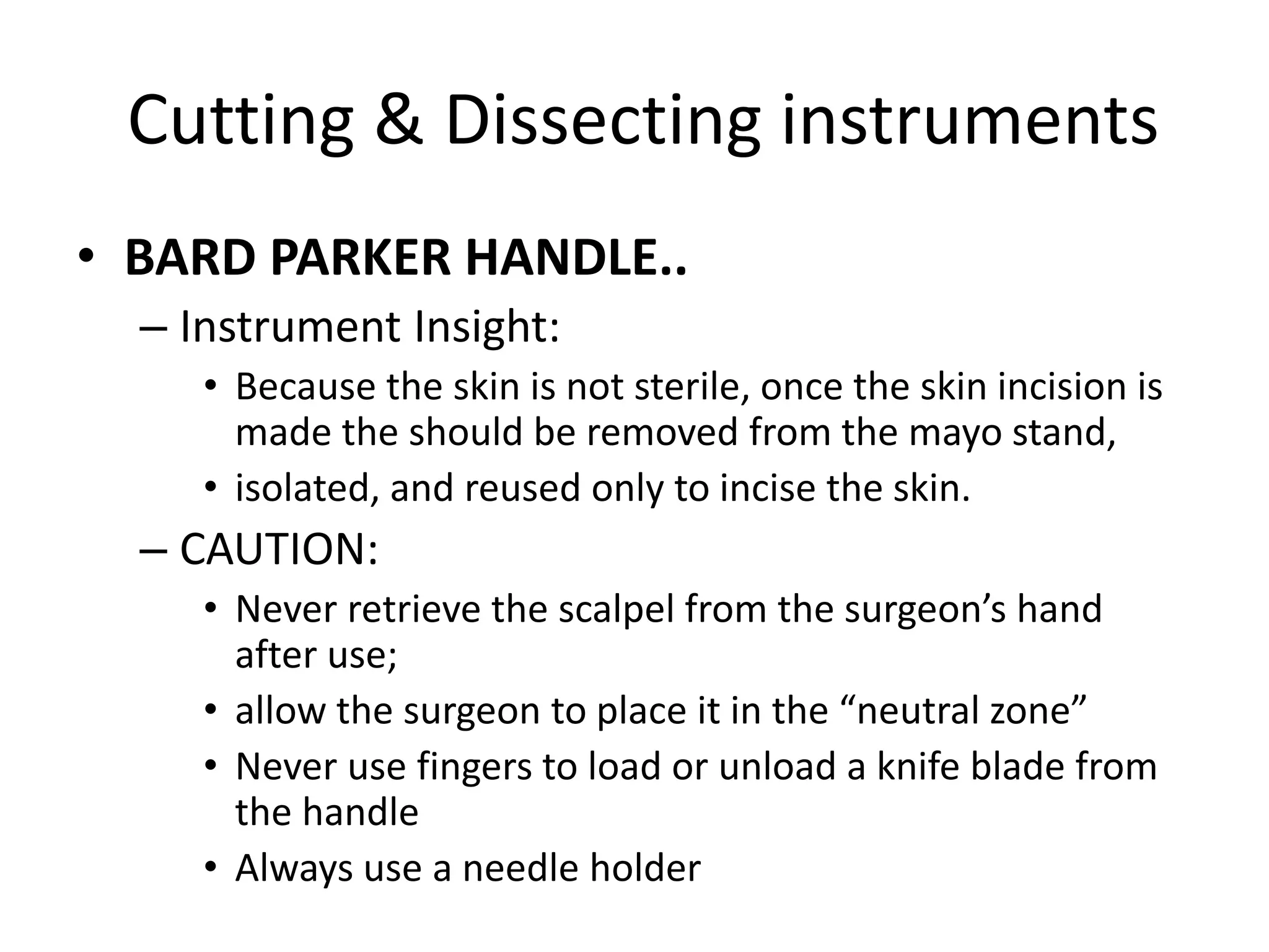 Surgical instruments I | PPTX