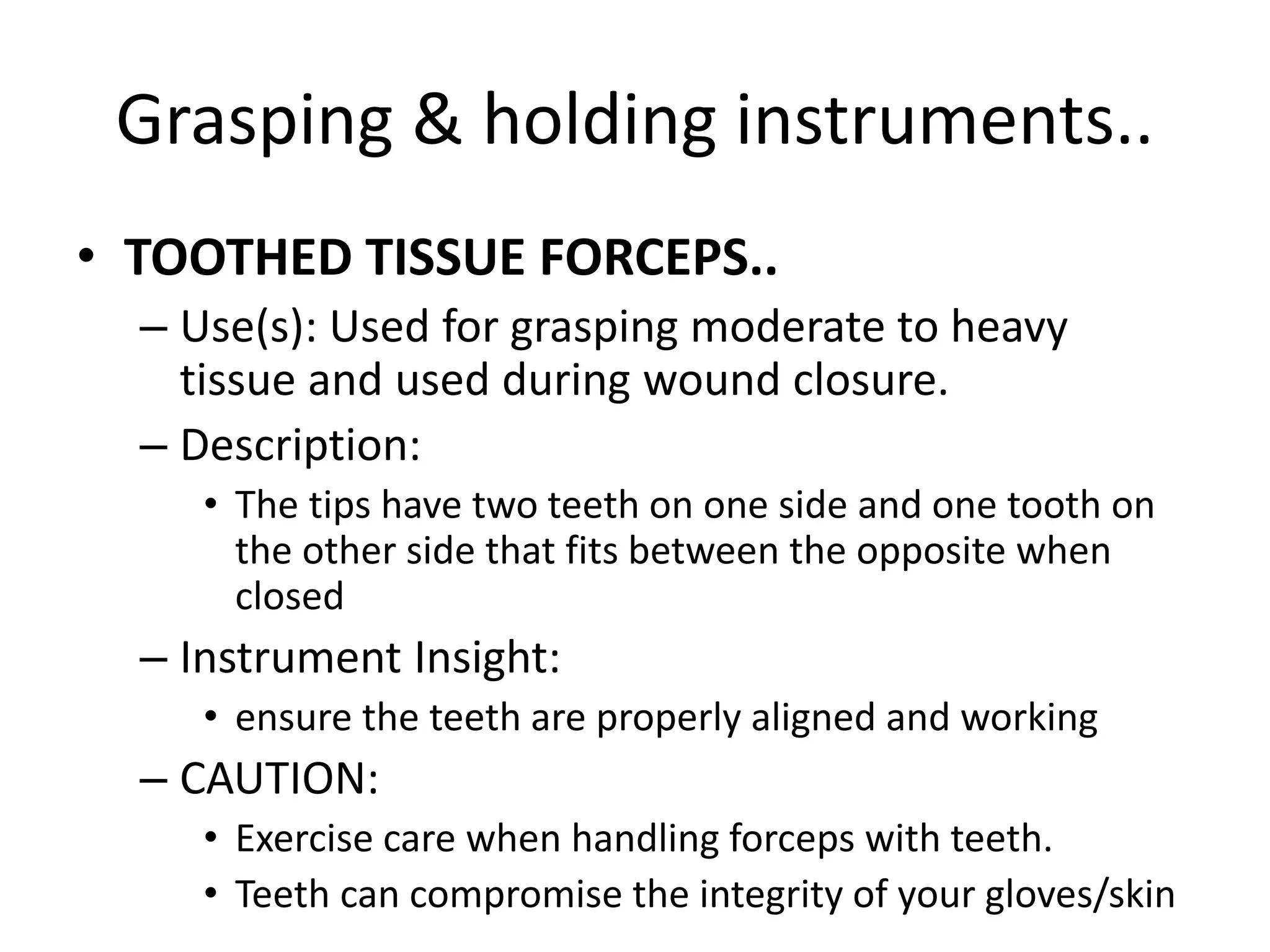 Surgical instruments I | PPTX