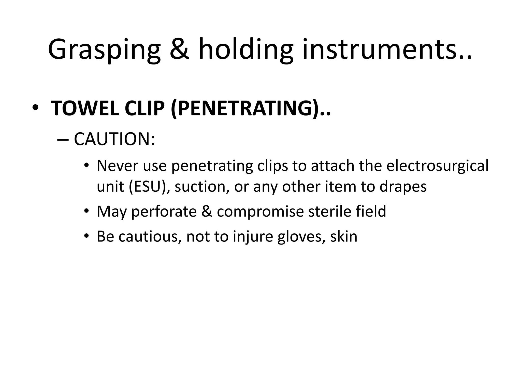 Surgical instruments I | PPTX