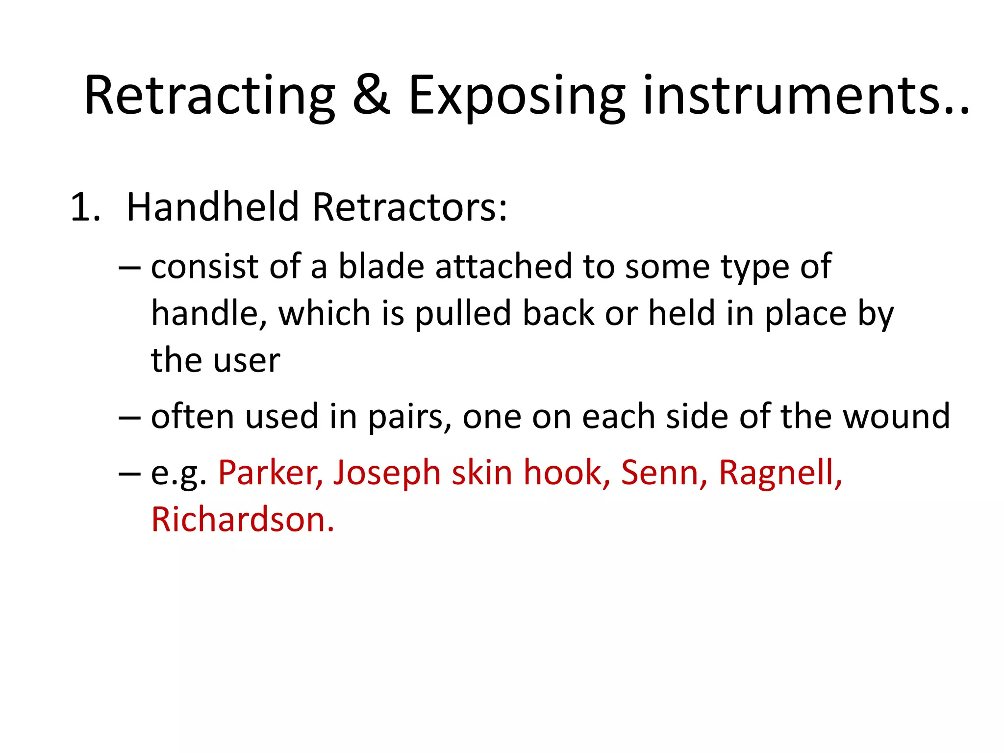 Surgical instruments I | PPTX