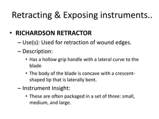 Surgical instruments I | PPTX