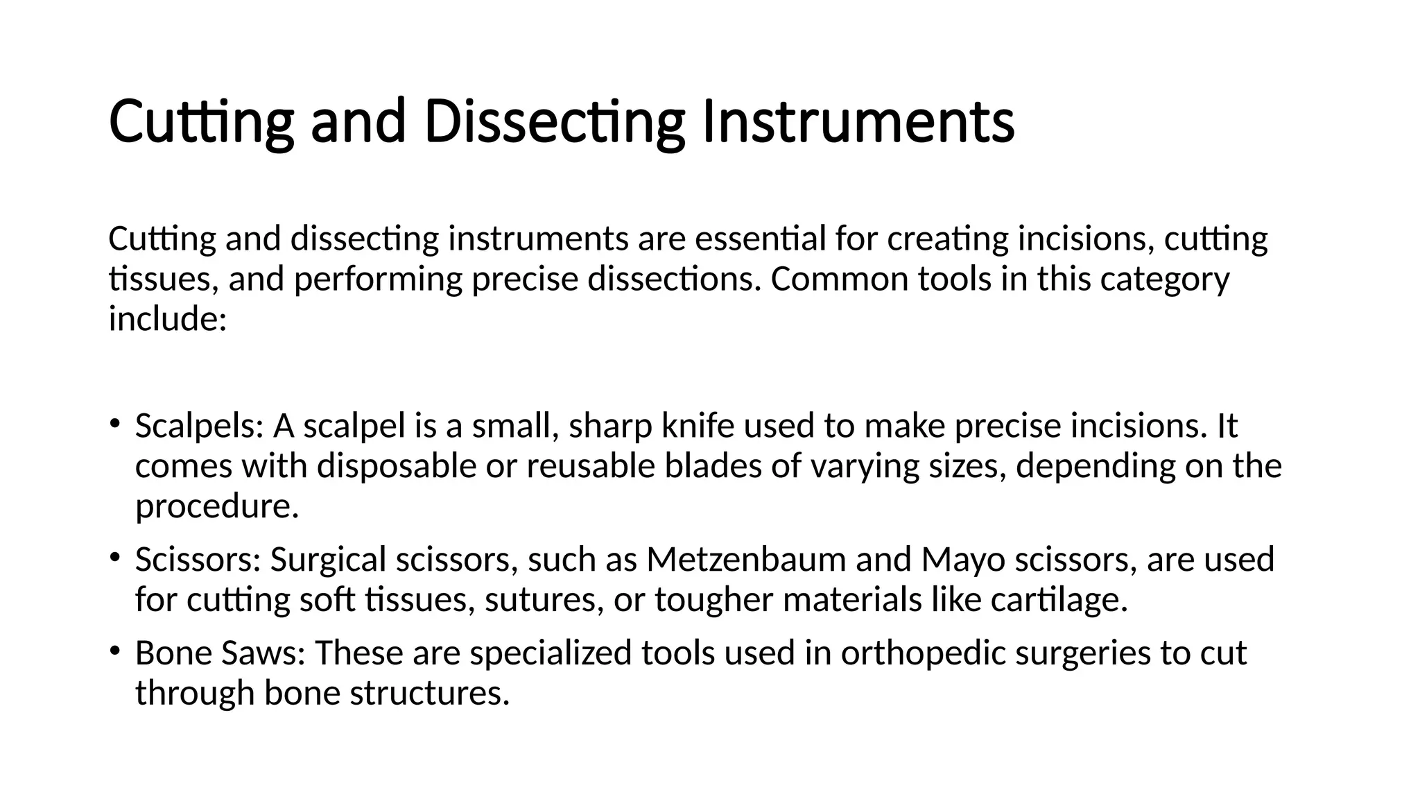Surgical instruments list grey medical pptx | PPT