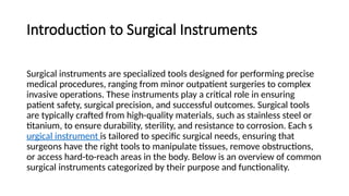 Surgical instruments list grey medical pptx | PPT
