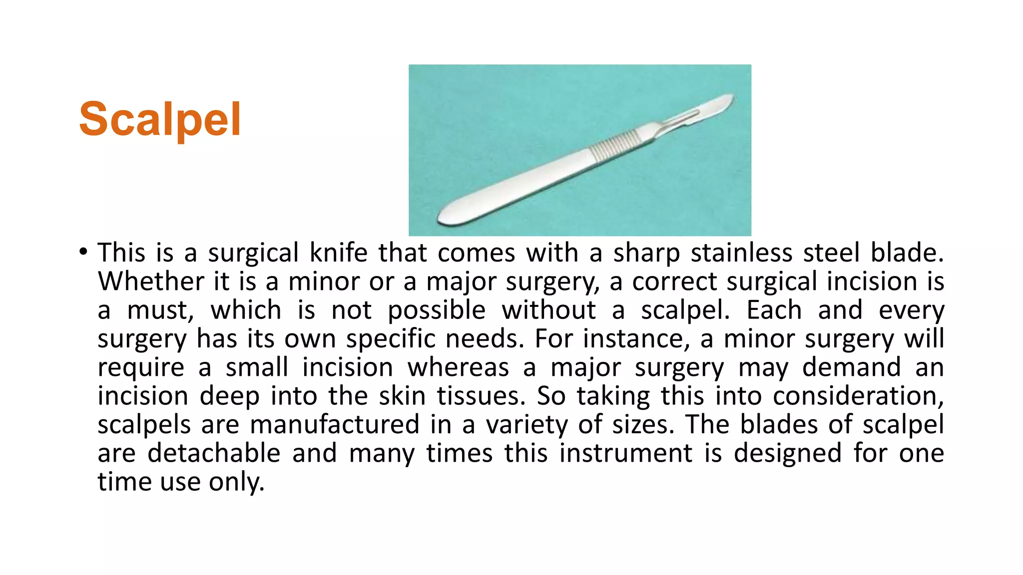 Surgical instruments ppt | PPTX