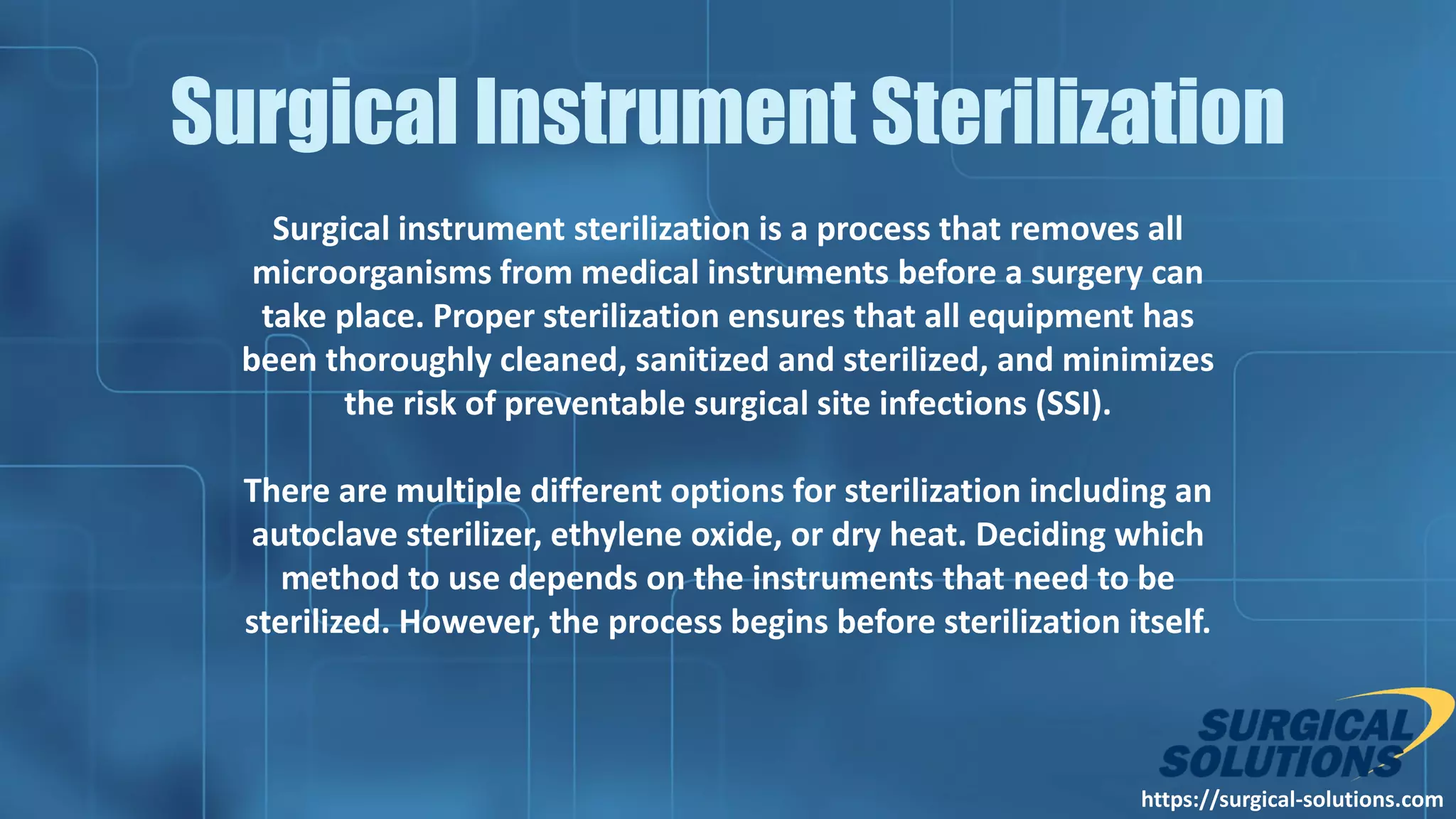 Surgical Instrument Sterilization | PDF
