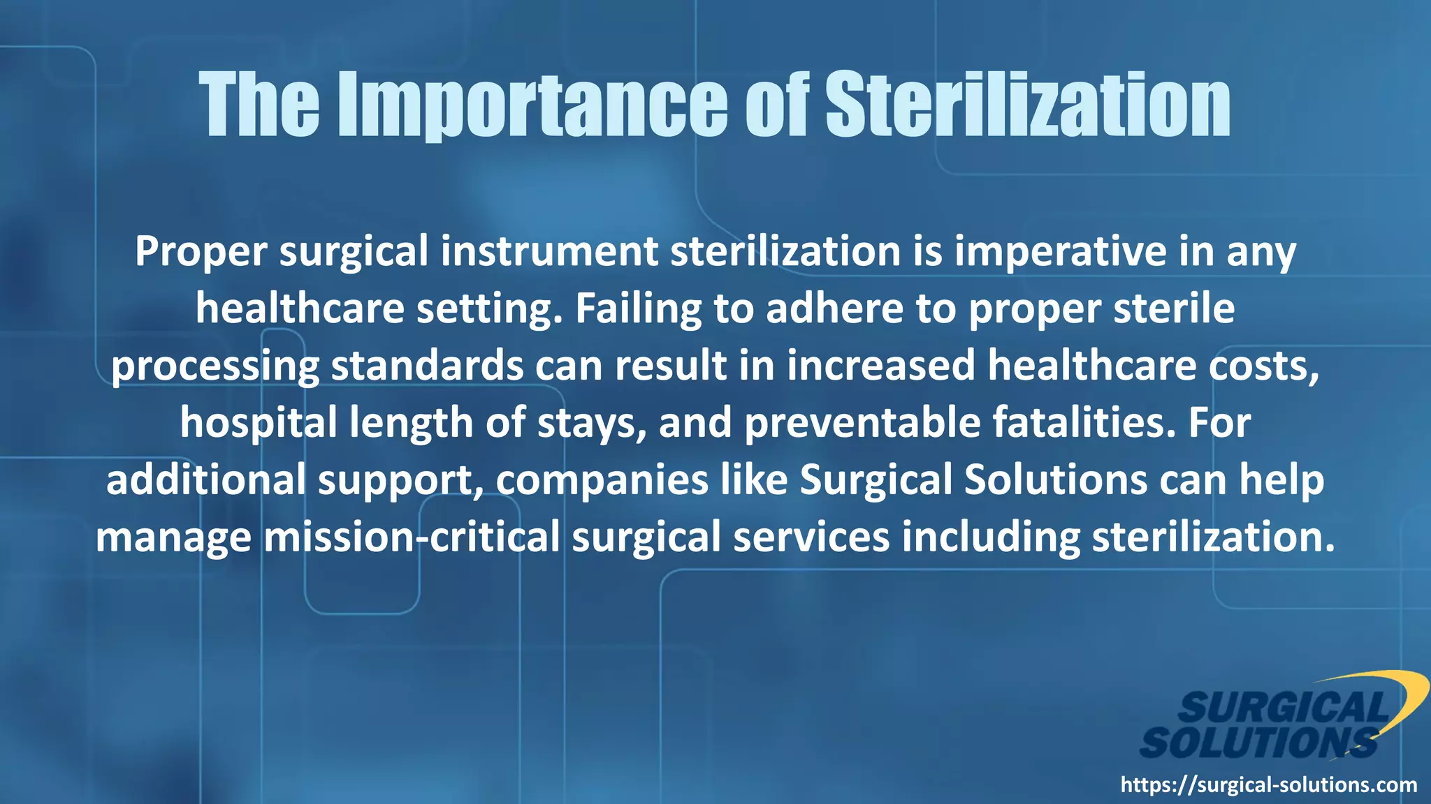 Surgical Instrument Sterilization Pdf