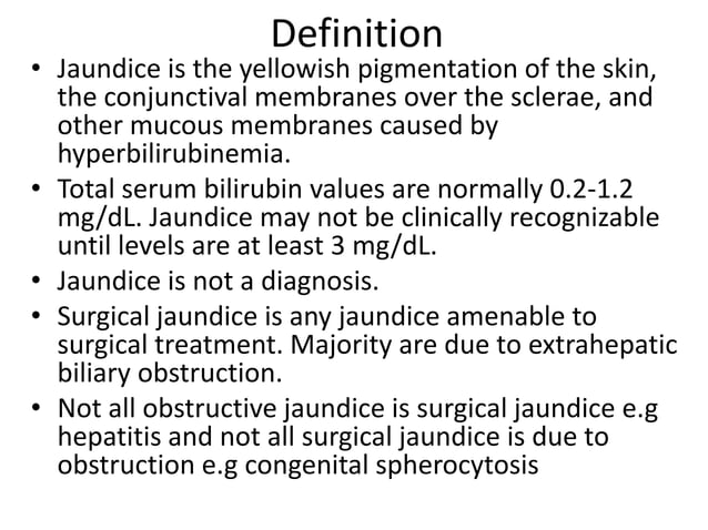 Surgical jaundice | PPTX | Digestive Disorders | Diseases and Conditions
