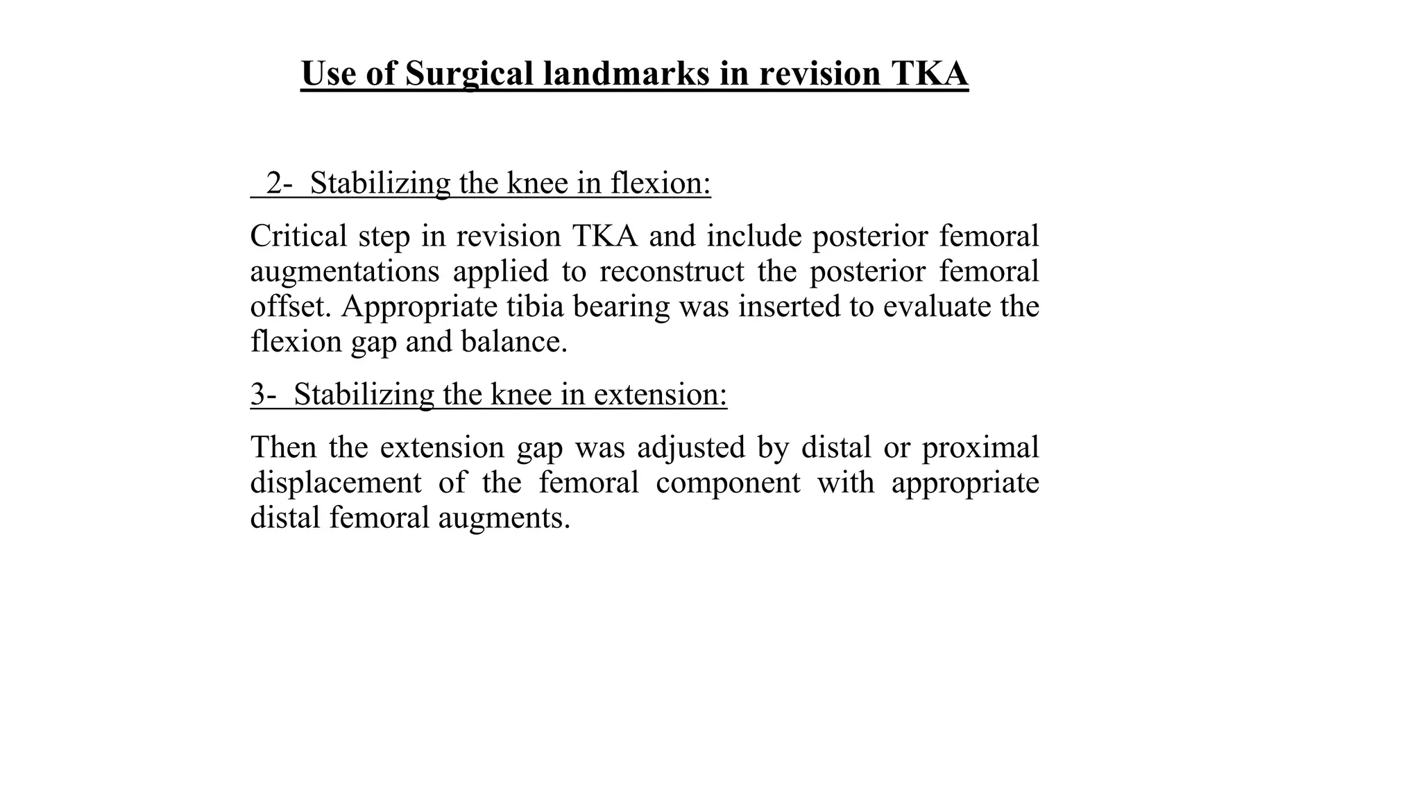 Surgical landmarks in revision total knee | PPTX
