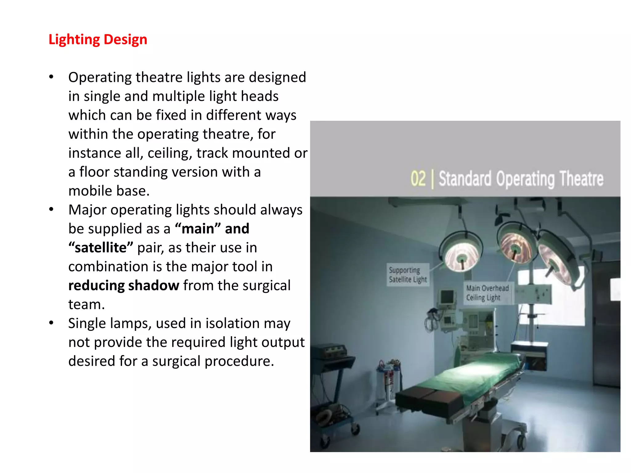Surgical lighting in operation theatre | PPTX
