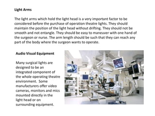 Surgical lighting in operation theatre | PPTX