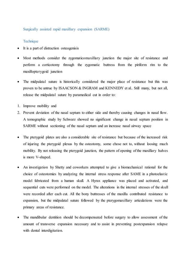 Surgically assisted rapid maxillary expansion for orthodontists by ...