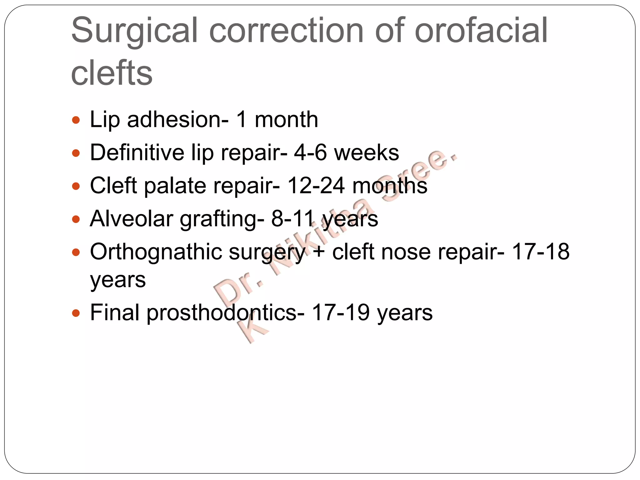 Surgical management cleft lip and palate | PPTX
