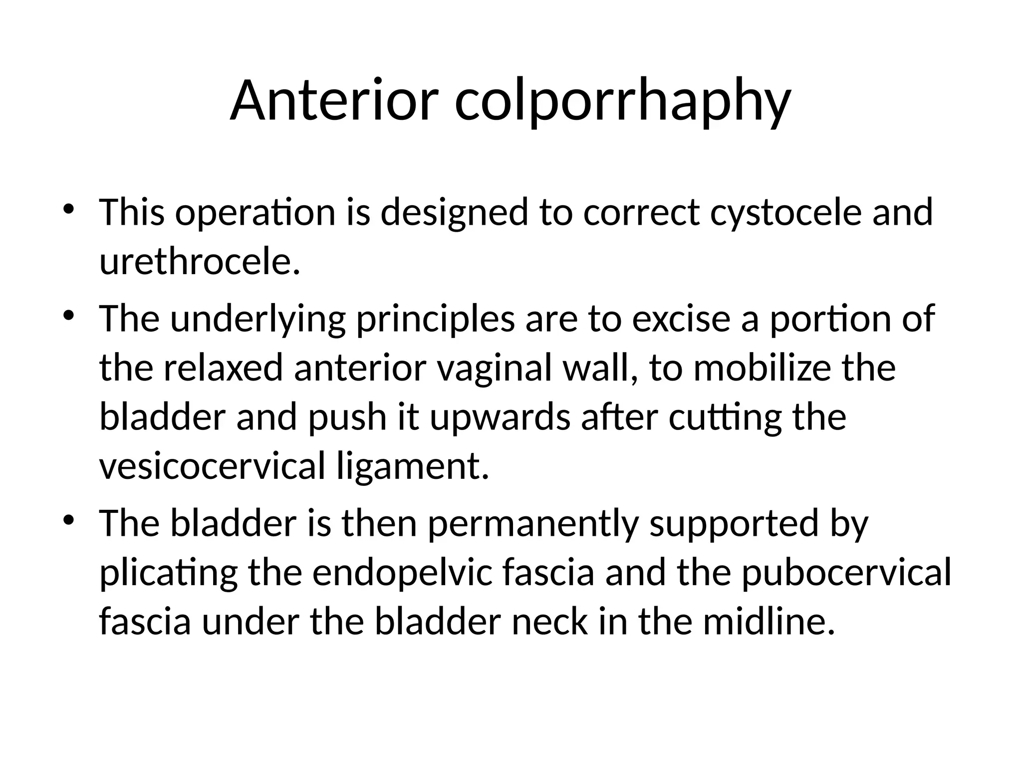 Surgical management for pelvic organ prolapse.pptx