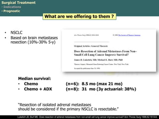 Surgical management of adrenal mets third part | PPTX