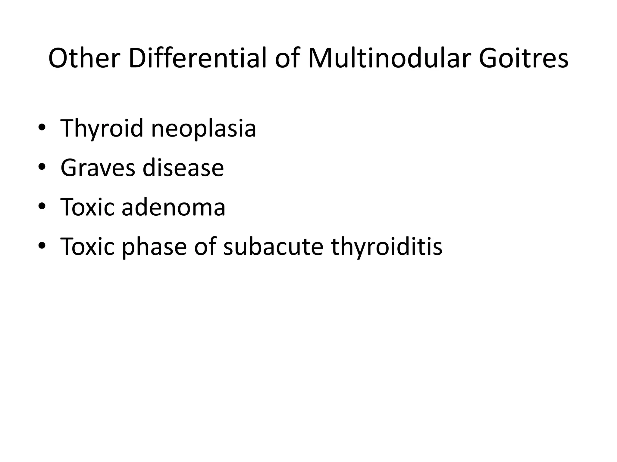 Surgical management of benign multinodular goitre | PPTX