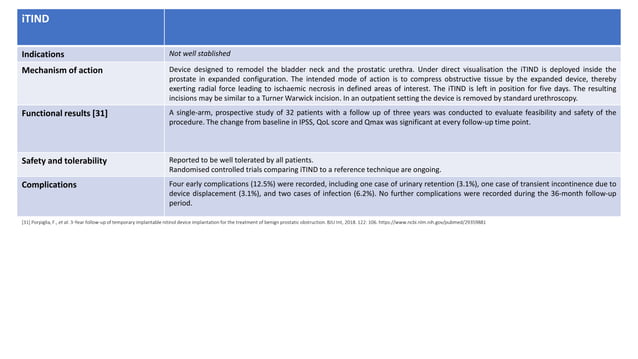 Surgical management of Benign Prostate Obstruction | PPTX