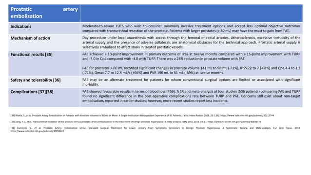 Surgical management of Benign Prostate Obstruction | PPTX