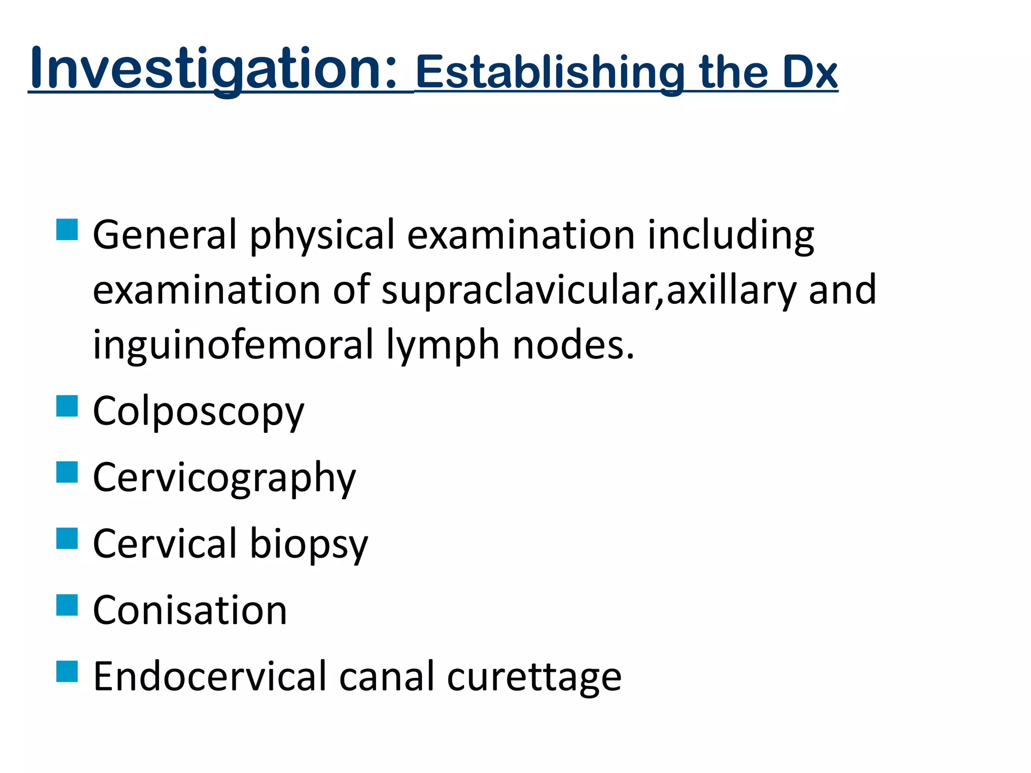 Surgical management of carcinoma cervix | PPT