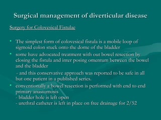 Surgical Management Of Diverticular Disease | PPT