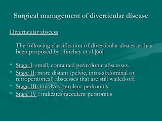 Surgical Management Of Diverticular Disease | PPT