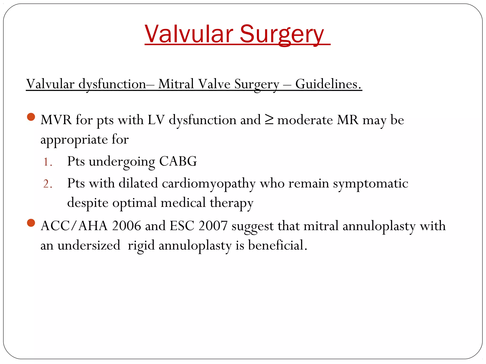 Surgical management of heart failure | PPT