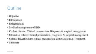 Surgical management of IBD and diverticular disease yitayal.pptx